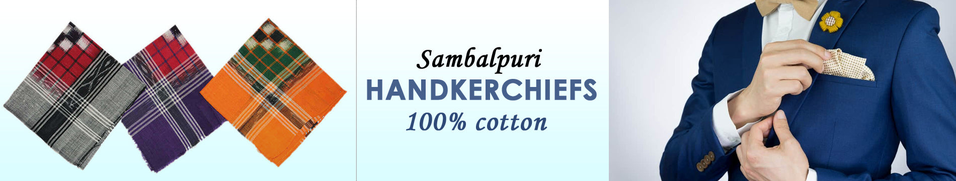 Buy Online Sambalpuri Cotton Handkerchiefs at best price - Ritikart