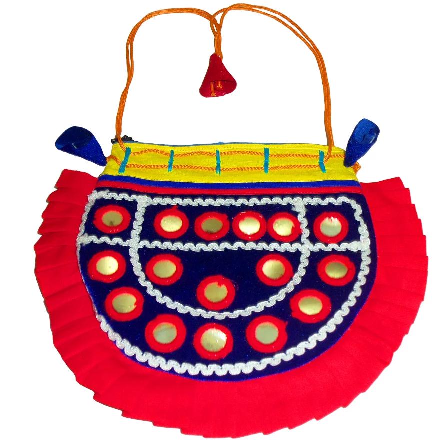 Buy Online Pipili Applique Hand Stitched Fancy Batua - Ritikart