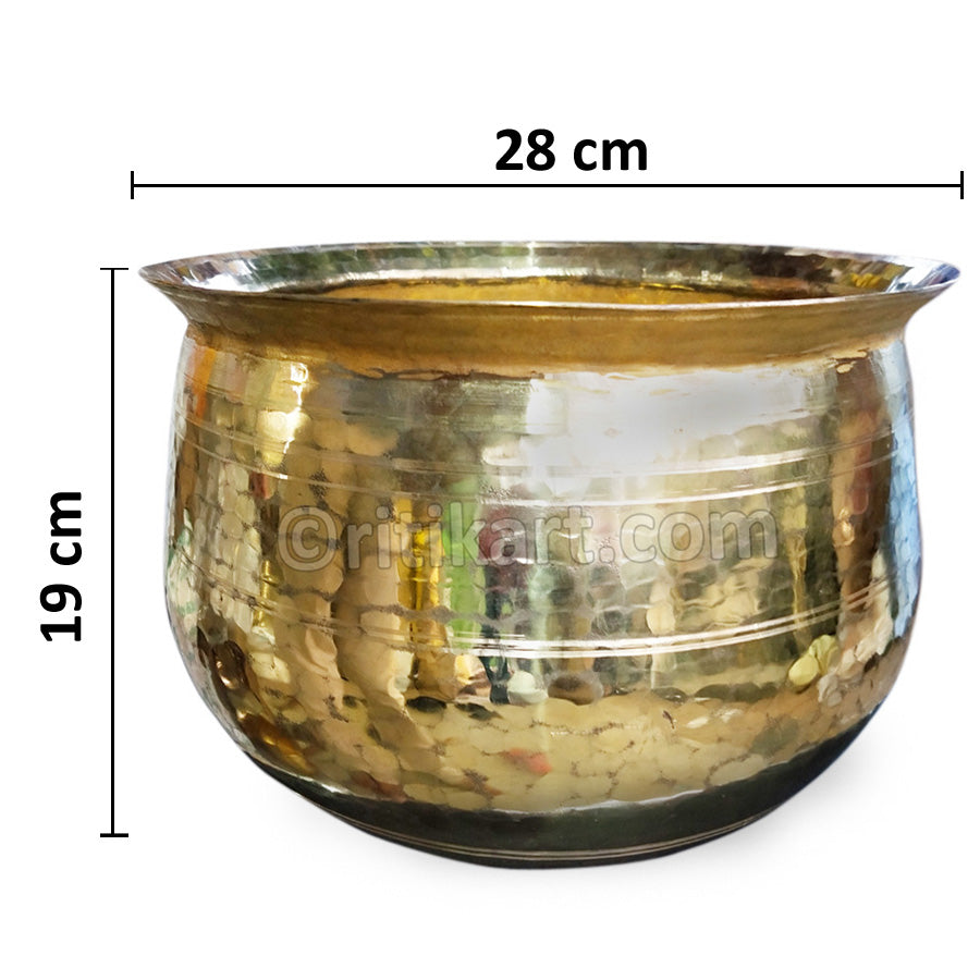 Buy Online Balakati Pure Brass Cooking Pot/Handi (5 Litres) -Ritikart