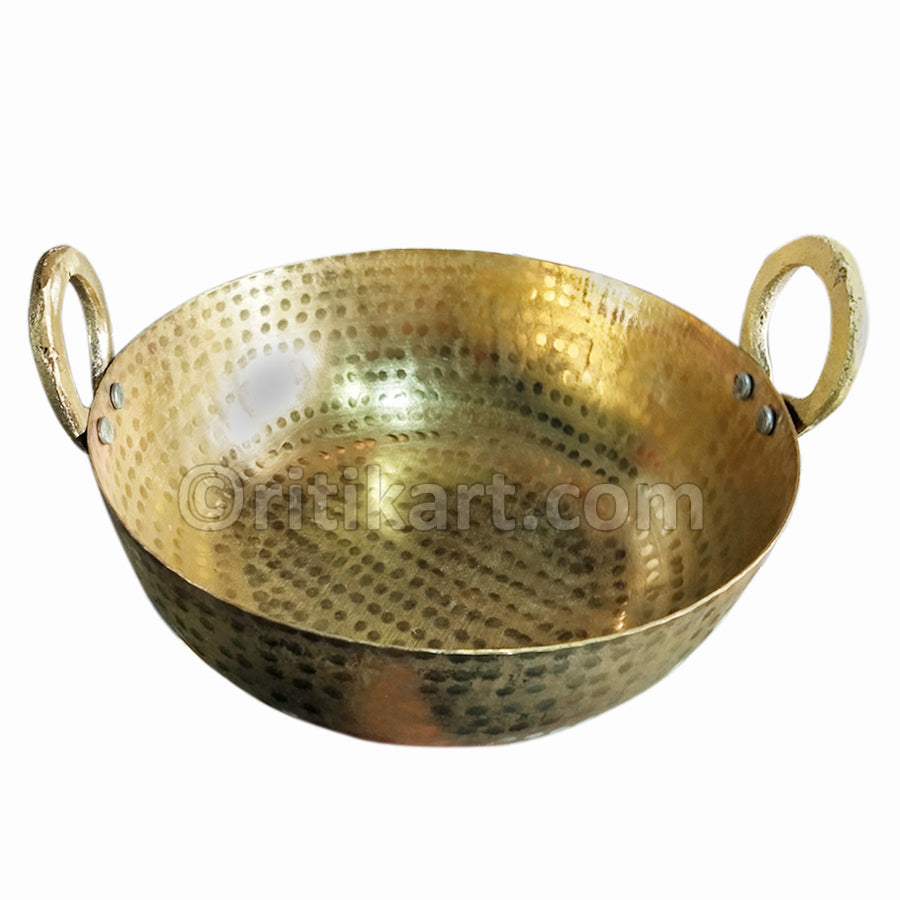 Buy Online Balakati Pure Brass Cooking Kadhai at best price - Ritikart
