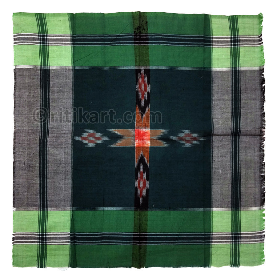 Buy Online Deep Green Sambalpuri Rumal Single Star(18 inch) - Ritikart
