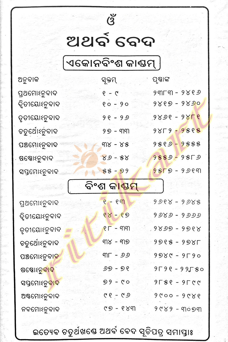 Atharva Veda (Part I to IV) Set: Ancient Vedic Hymns & Rituals