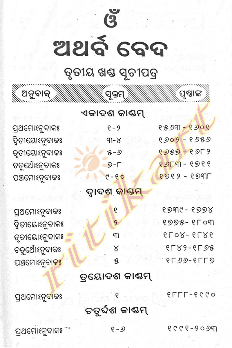 Atharva Veda (Part I to IV) Set: Ancient Vedic Hymns & Rituals