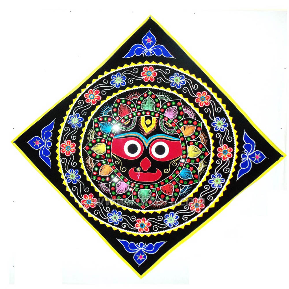 Buy Hand Made Lord Jagannath Design Wall Hanging Chandua - Ritikart