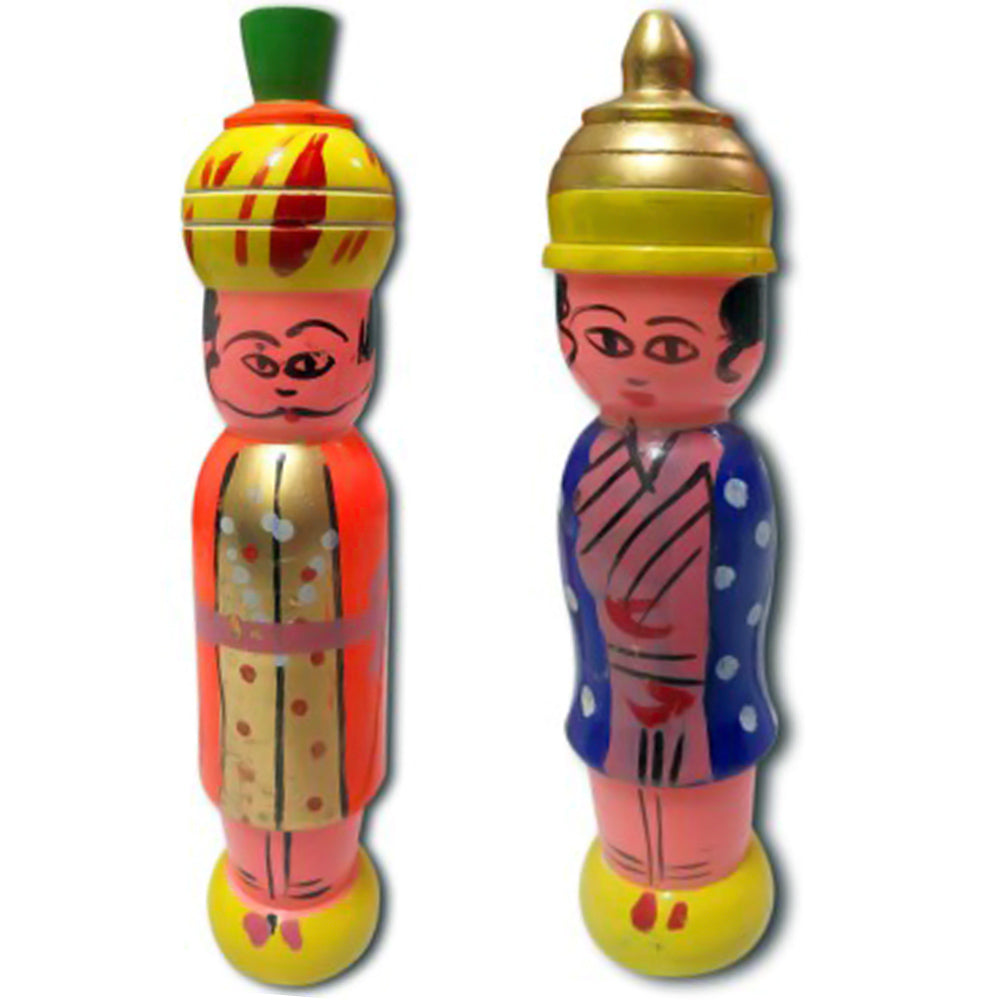 Buy Online Chanapatna Wooden Raja Rani Toys at best price - Ritikart
