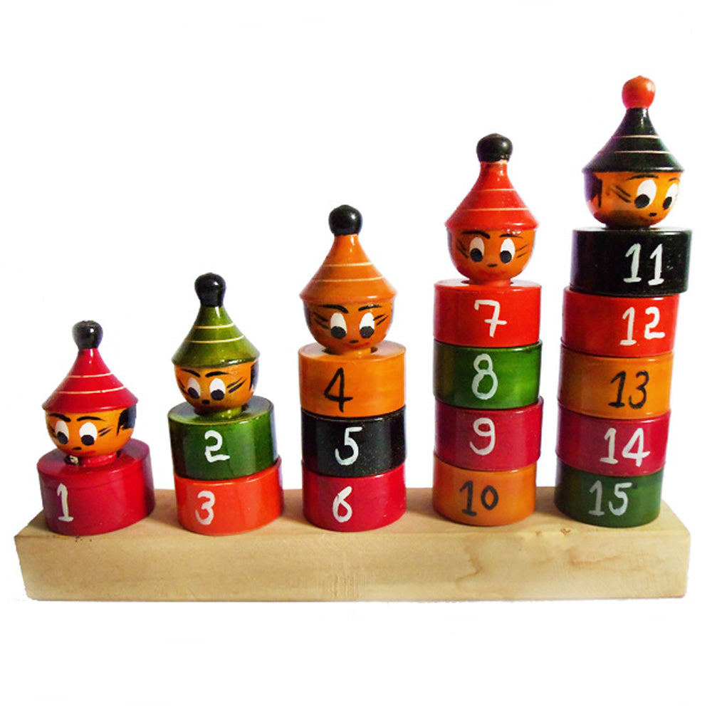 Buy Online Chanapatna Wooden Number Counting Toys - Ritikart