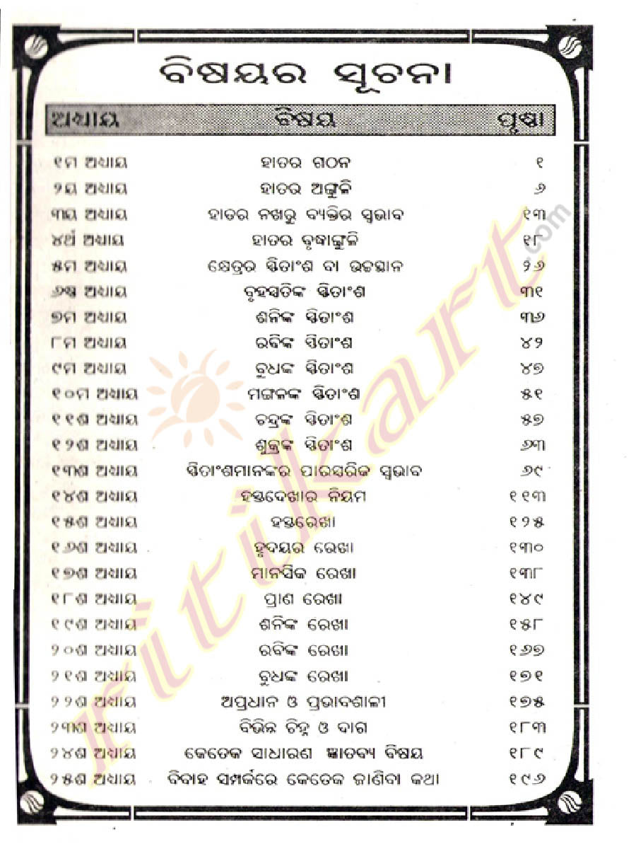 Buy Bruhat Samudrika Hasta Rekha Bichara Book in Odia-Palmistry Book