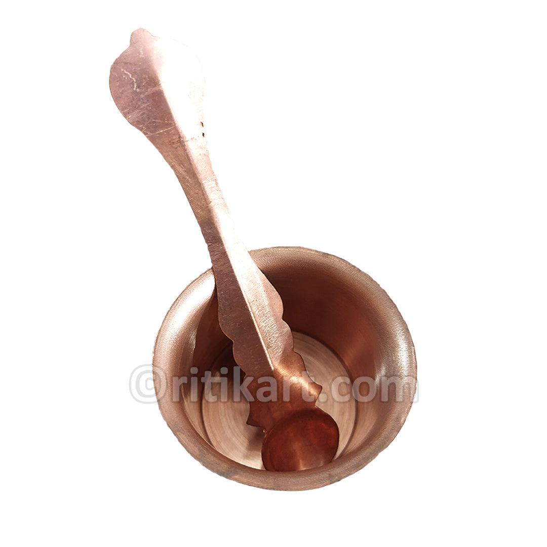 Buy Online Balakati Pure Copper Achmani for Puja -Ritikart